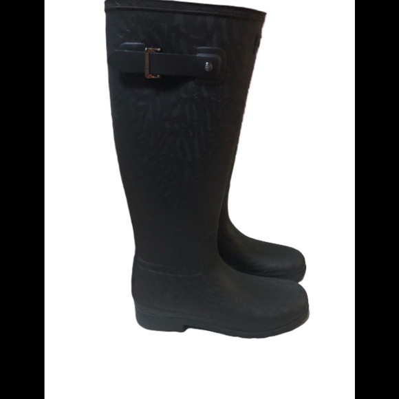 Hunter | Shoes | Hunter Original Refined Tall Coral Textured Boot Size ...